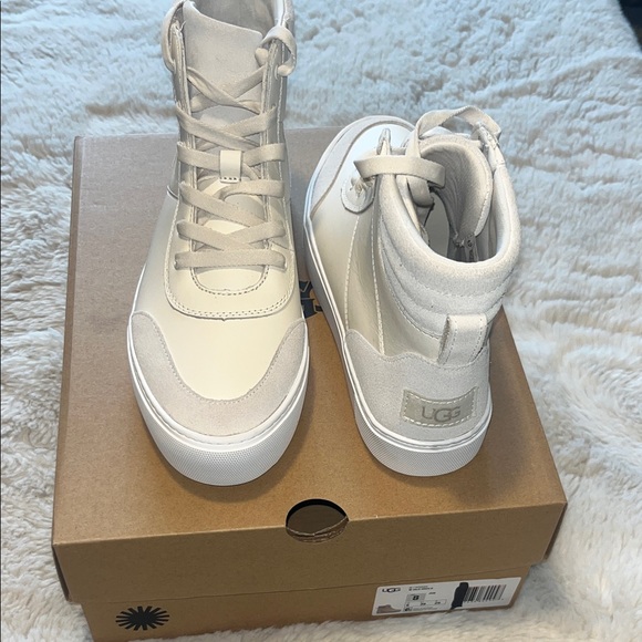 UGG | Shoes | Ugg Womens Cream Hightop Sneakers | Poshmark